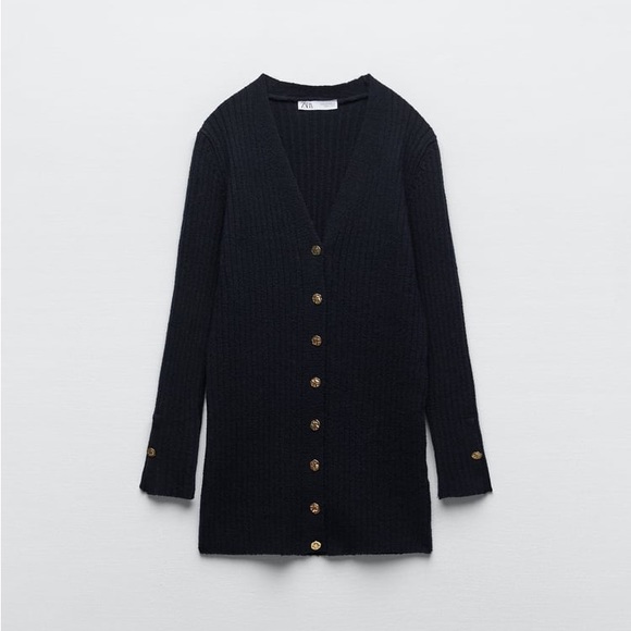 Zara | Other | Zara Gold Button Ribbed Knit Set | Poshmark
